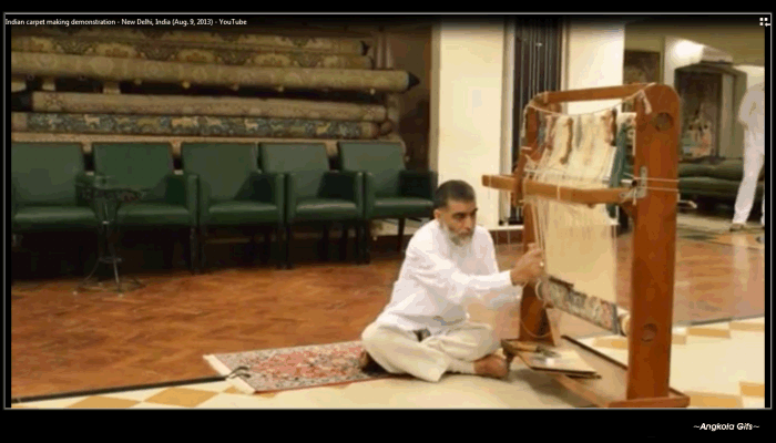 Angkola Gifs: Animation Weaving Carpets India - Gifs