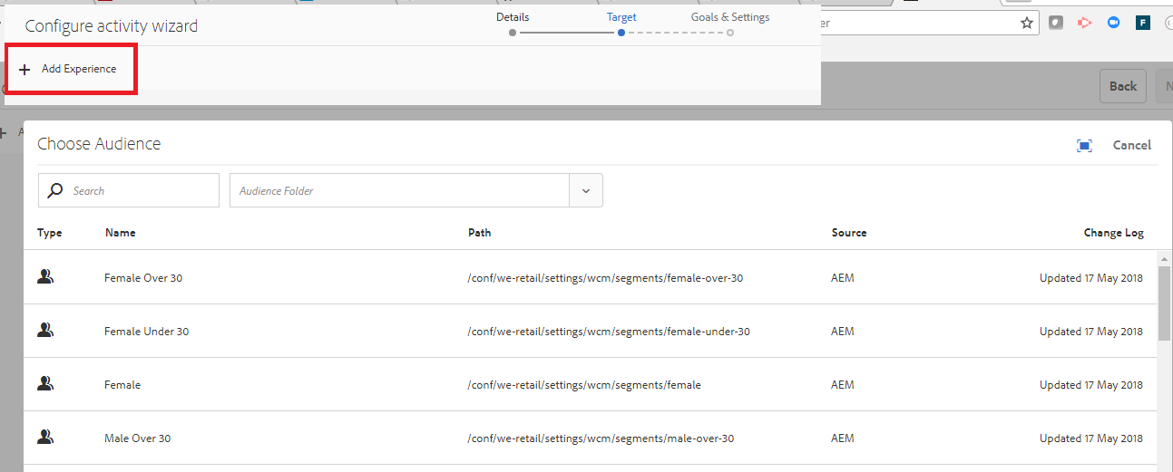 Adobe Experience Manager Tutorials: Create Activity For Personalization ...