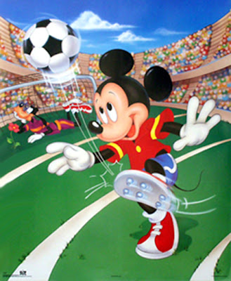 12 Disney Animal Mickey Mouse Playing Football Wallpaper