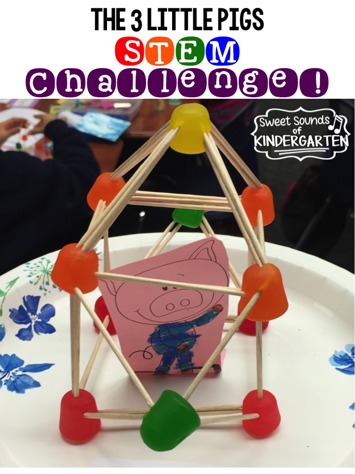 Sweet Sounds of Kindergarten : The 3 Little Pigs- STEM Challenge!!