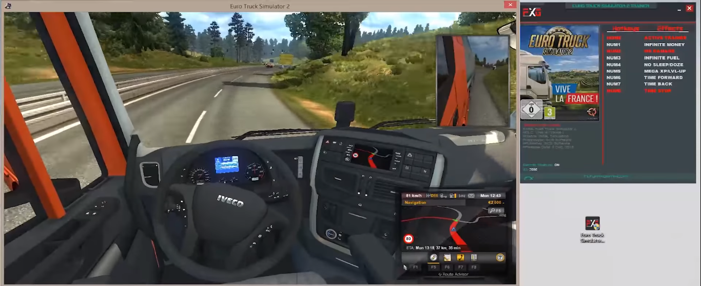 Euro Truck Simulator 2 v1.32 Trainer Hilesi İndir - Mary Check