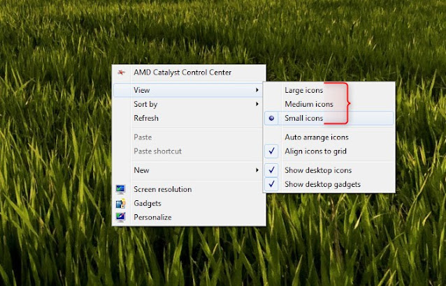 Cara Mengubah Ukuran Icon Desktop di Windows - Topik Blogku