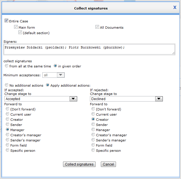 Amodit Workflow Learns From You Collecting Signatures And Next Step