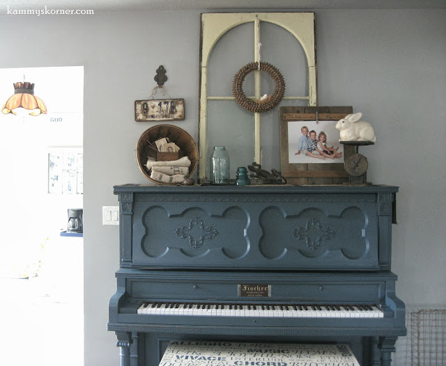 Kammy's Korner: New Rustic Piano Scape {Mom Strikes Again}