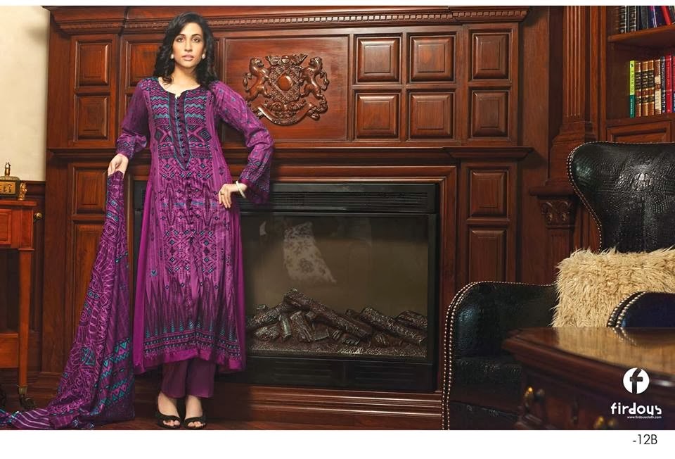 Firdous Cambric Collection 2013-2014 | Firdous Cloth Mills Fall-Winter ...