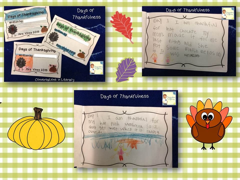 Days of Thankfulness - Conversations in Literacy