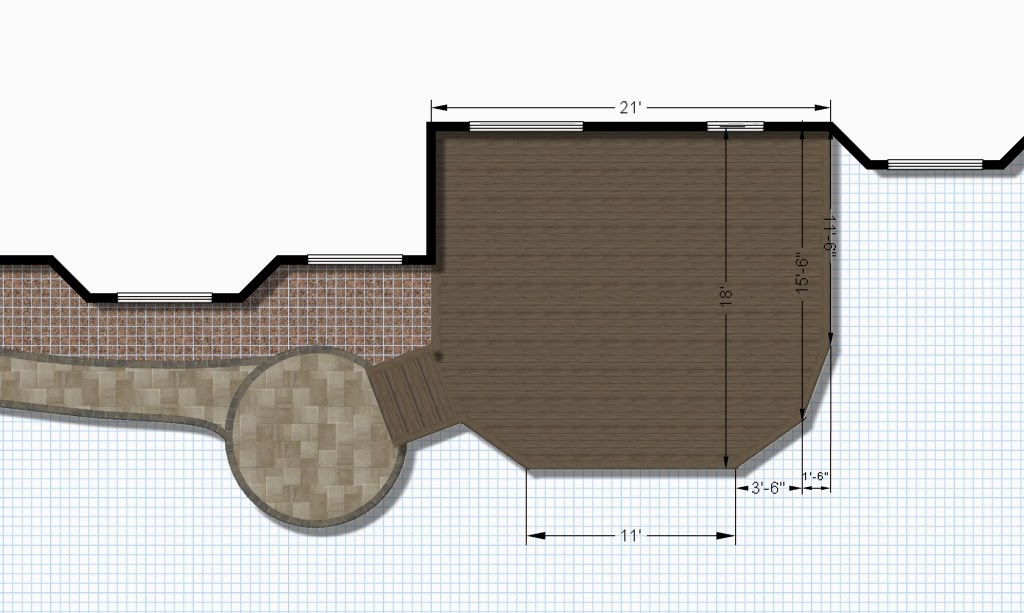 Outdoor Living: Deck designs from 2013 - Adding flair to a square deck.