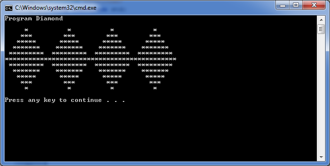 Cara Membuat Segitiga atau Diamond pada C++ #10 - Bahasa Pemrogaman