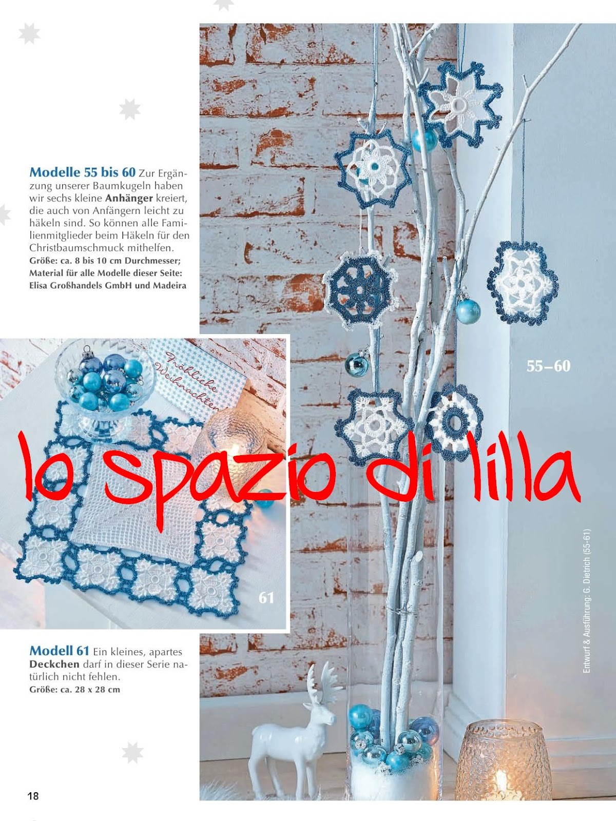 lo spazio di lilla: Natale all'uncinetto: stelline e tendina a filet ...