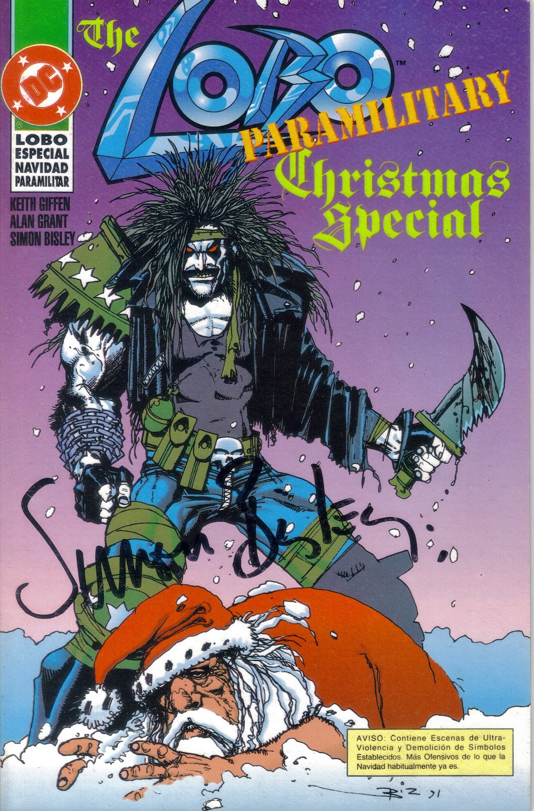 Comics firmados por sus autores: Lobo Paramilitary Christmas Special ...