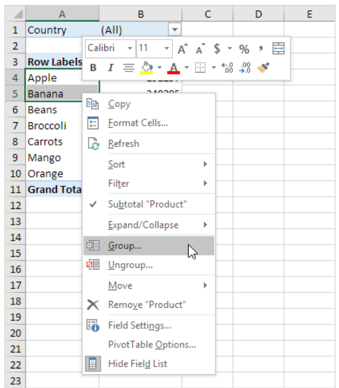 Cara Membuat Group Pivottable Di Excel Tutorial Dexcel