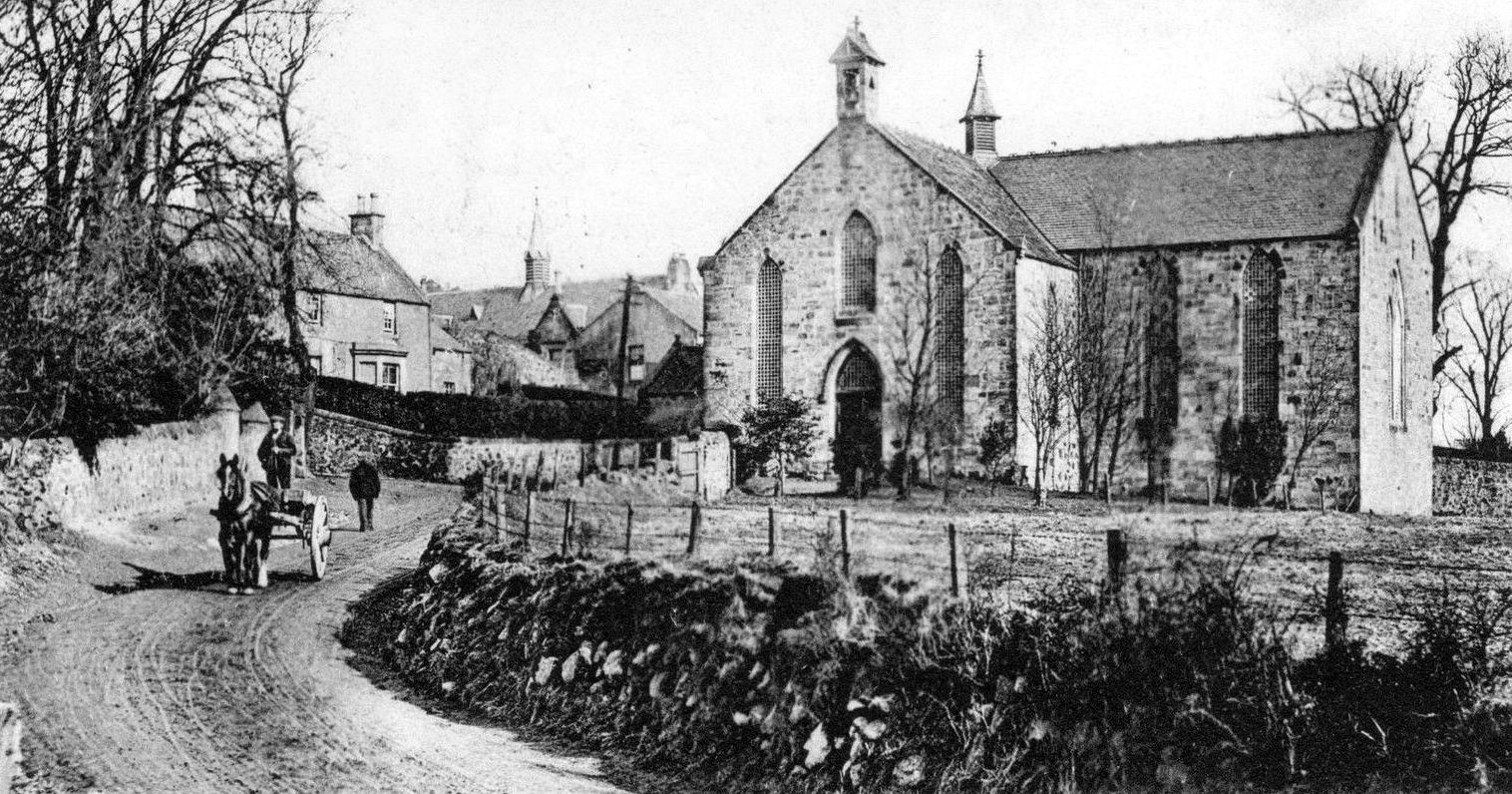 Tour Scotland: Old Photograph Parish Church Auchterderran Fife Scotland