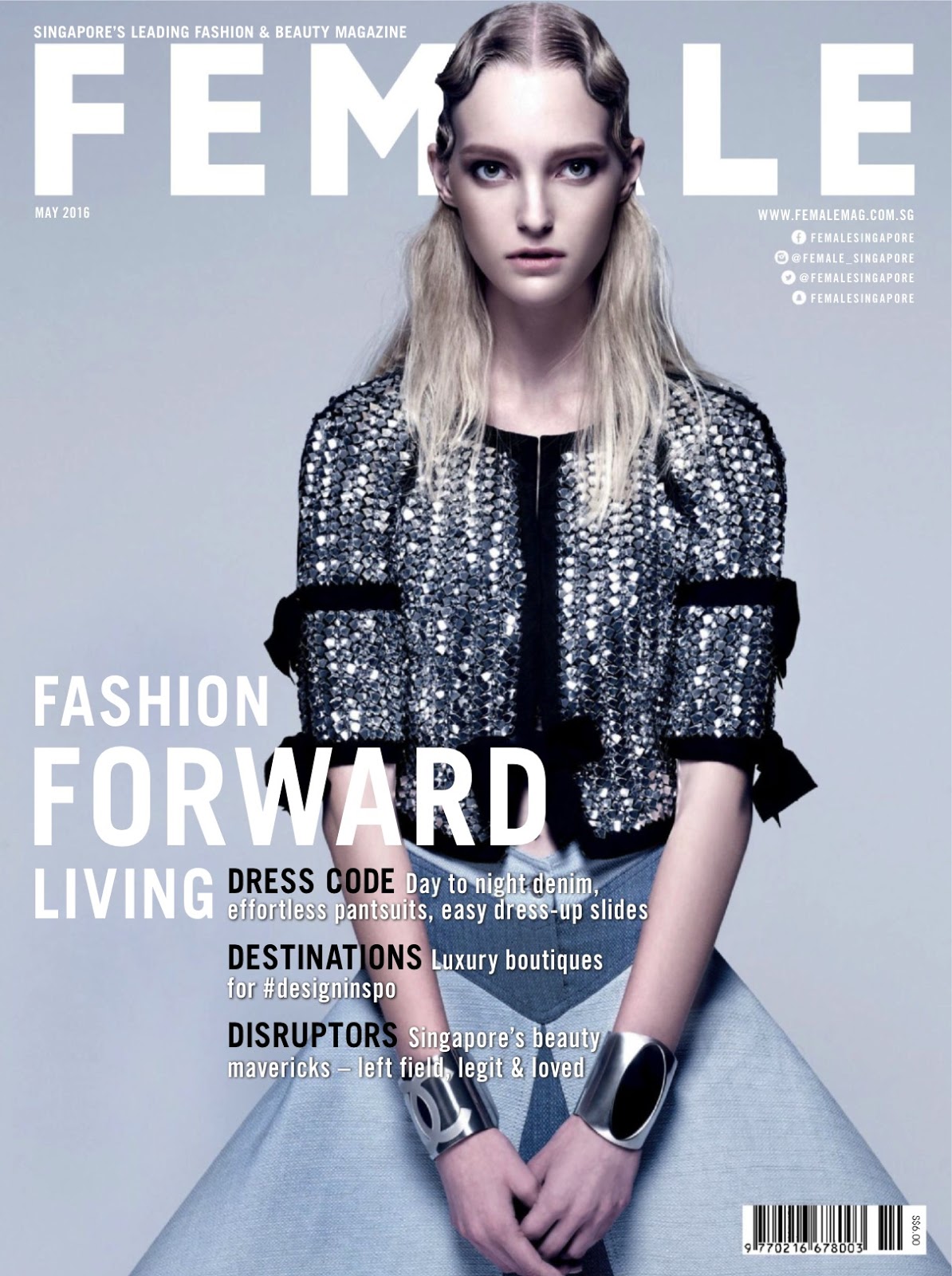 Duchess Dior: "The Goody Blues" Female Magazine Singapore May 2016