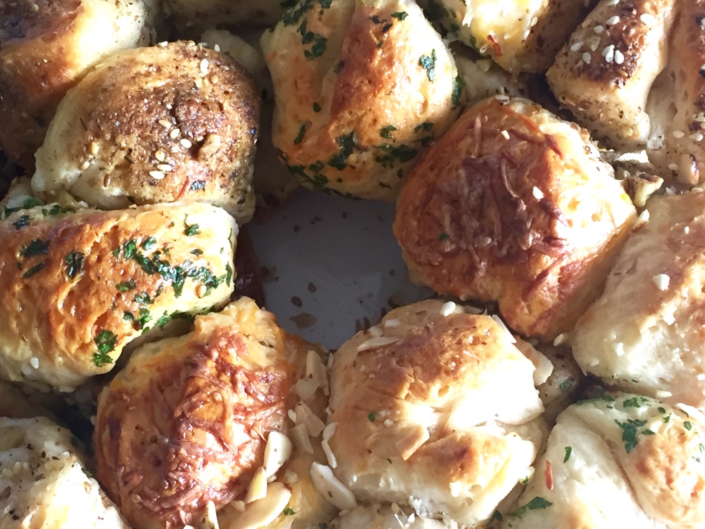 All That's Left Are The Crumbs: Dukkah, Herb & Cheese Monkey Bread - # ...