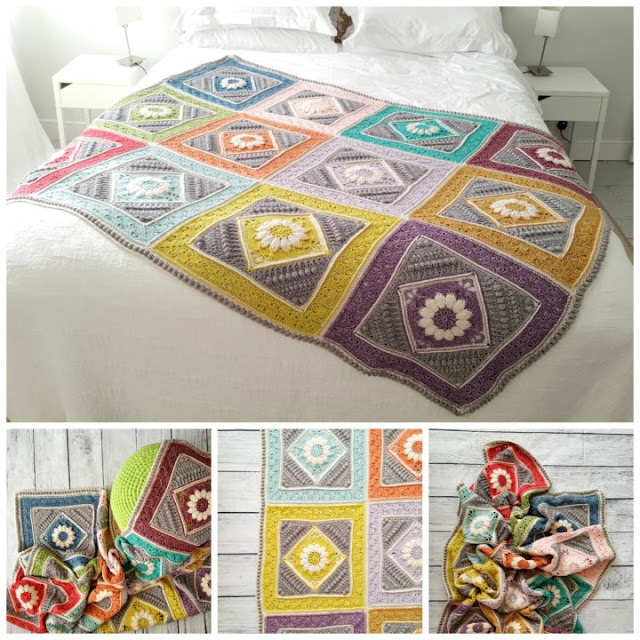 MES FAVORIS TRICOT-CROCHET: Modèle gratuit : Magnifique plaid au crochet