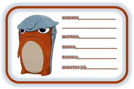~Cositas~: Etiquetas Para Cuadernos Ó Libros Escolares