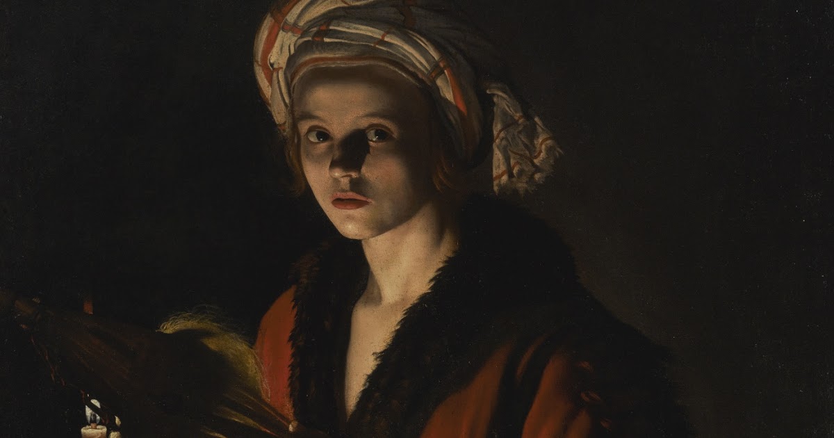 Adam de Coster | A young woman holding a distaff before a lit candle ...