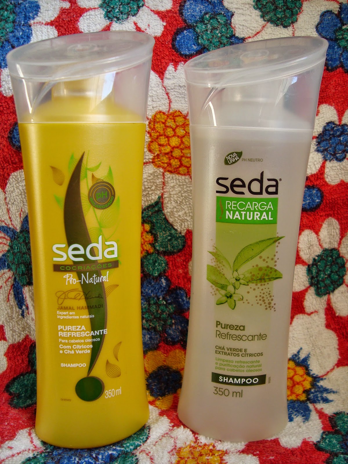 shampoo pureza refrescante seda. - tofu colorido.