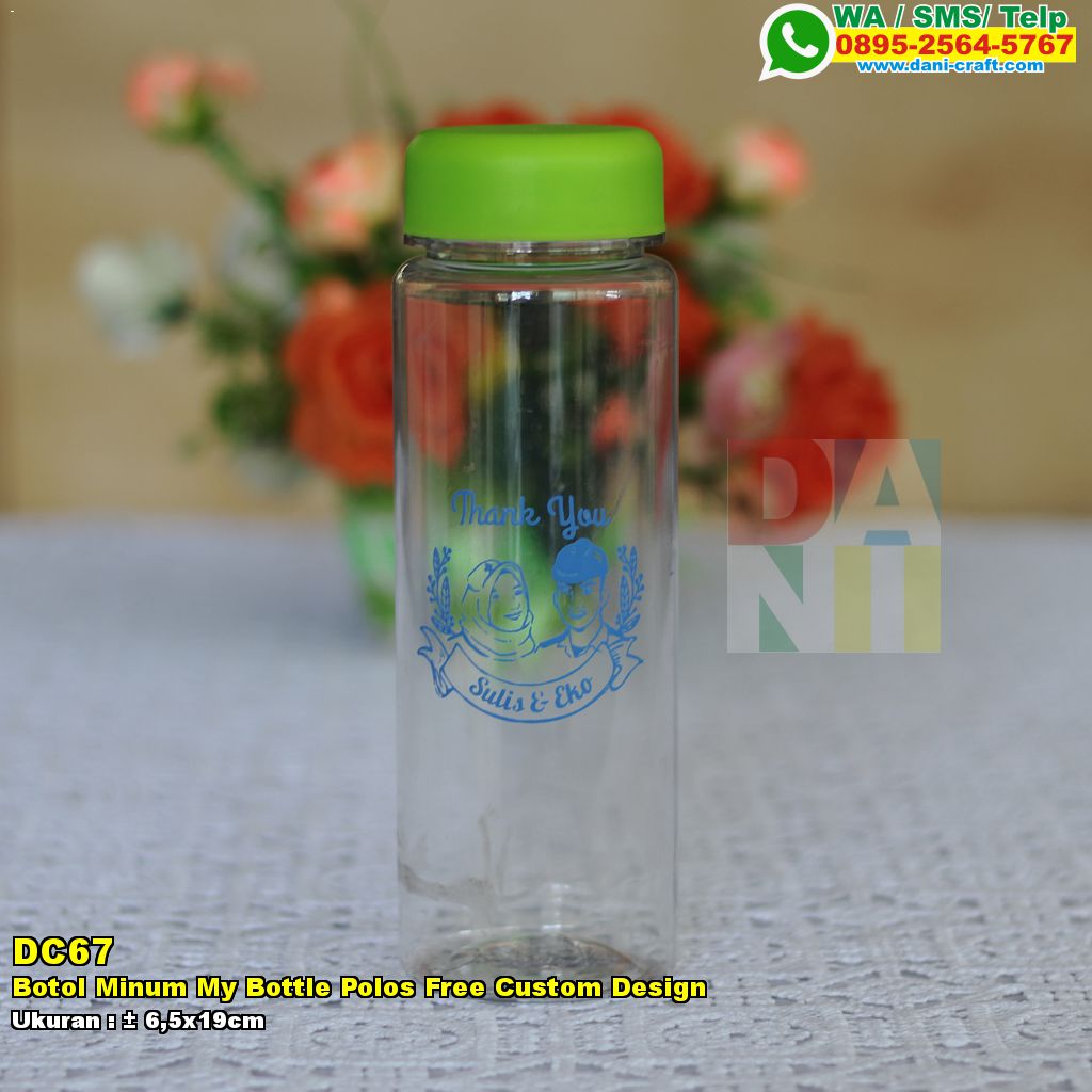 Botol Minum My Bottle Polos Free Custom Design | Souvenir Pernikahan