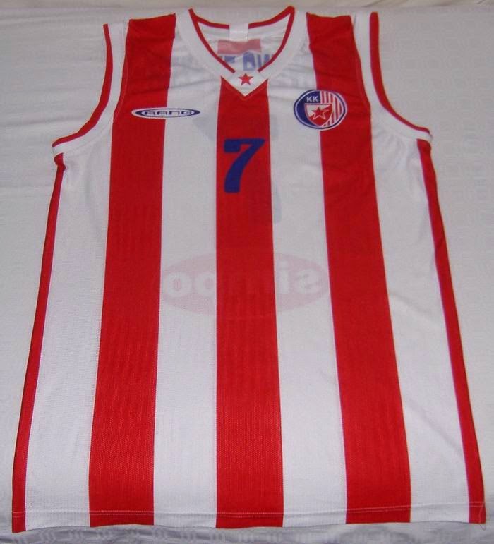 Basketball Jerseys : RED STAR BELGRADE (CRVENA ZVEZDA) JERSEYS