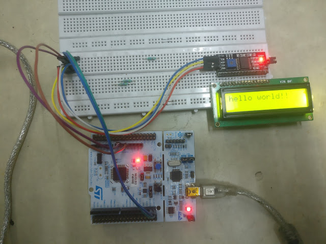 I2C LCD in STM32 - CONTROLLERSTECH