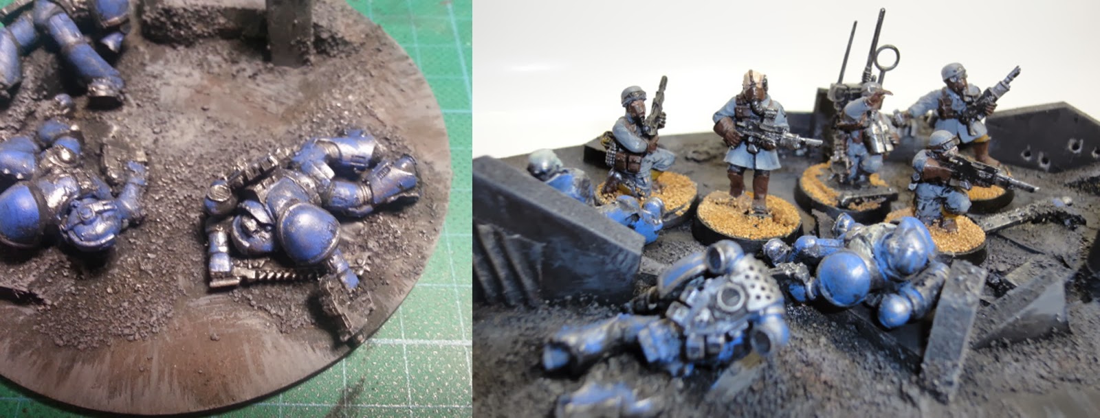 Captain Stainguard 40k Scratch Building : Space marine corpse’s scenery