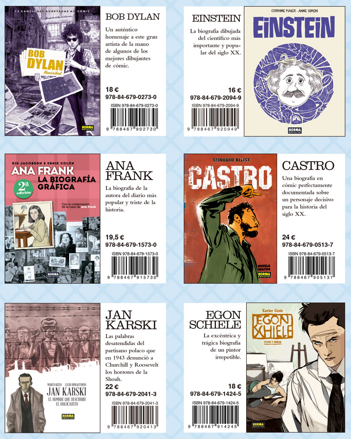 LAS BIOGRAFÍAS DIBUJADAS DE NORMA EDITORIAL (PICASSO, EINSTEIN, MARX...) - Asturlibros - Blog