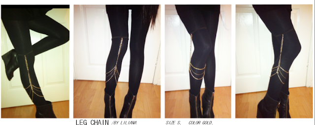 GLAMOUR & PEARLS: Leg Chains by Liliana