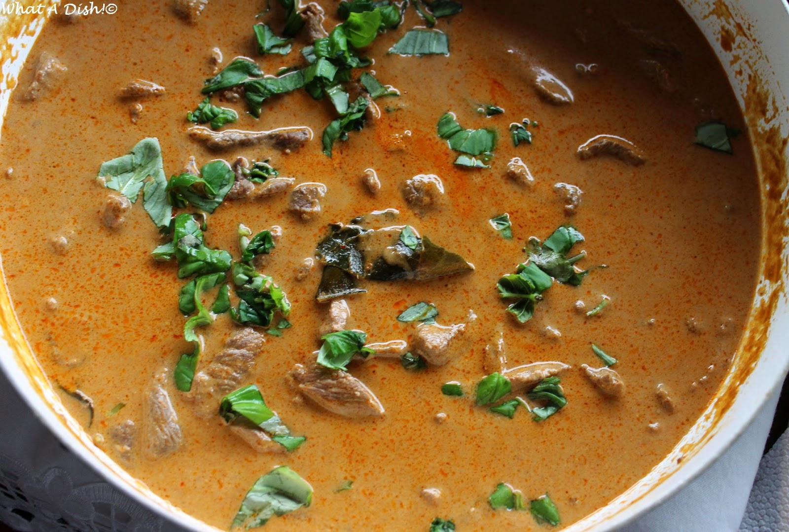 What A Dish!: Panang Beef Curry