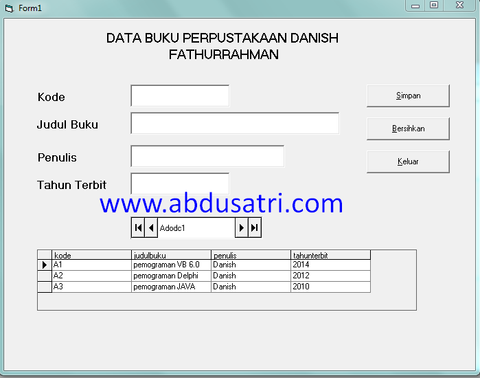 MEMBUAT APLIKASI VISUAL BASIC 6.0: Cara Koneksi database MySQL ke Visual Basic 6.0