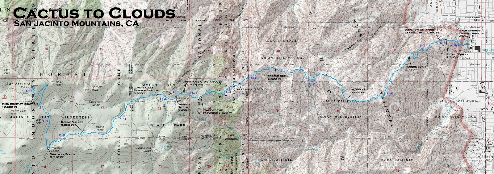 Peaks For Freaks: Cactus to Clouds (route description)