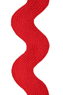 .: Jumbo Red Rick Rack