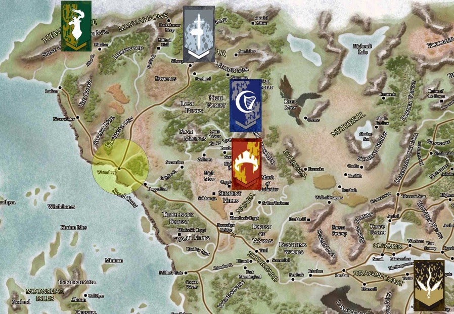 RPG Cult Club: Mapa da Costa do Dragão