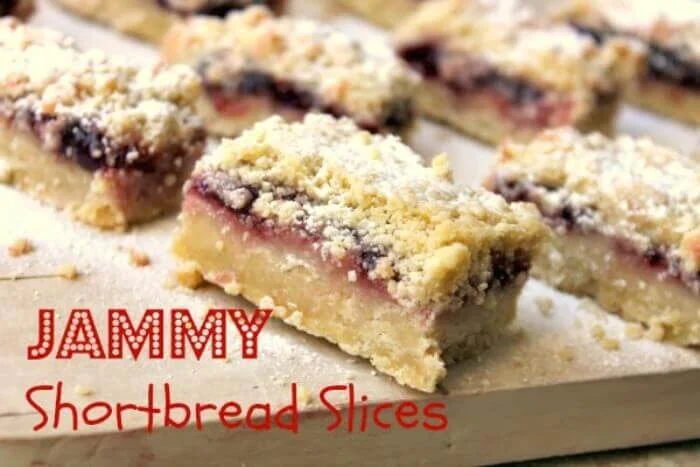 Jammy Shortbread Slices - A Cornish Food Blog | Jam and Clotted Cream