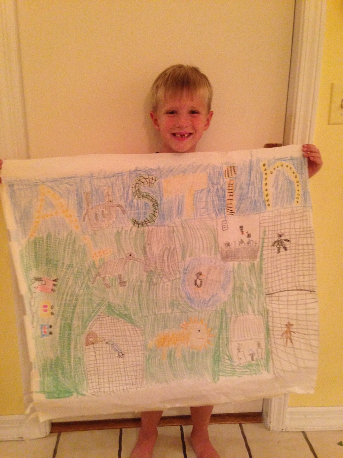 The Scott Family: Austin and his drawing
