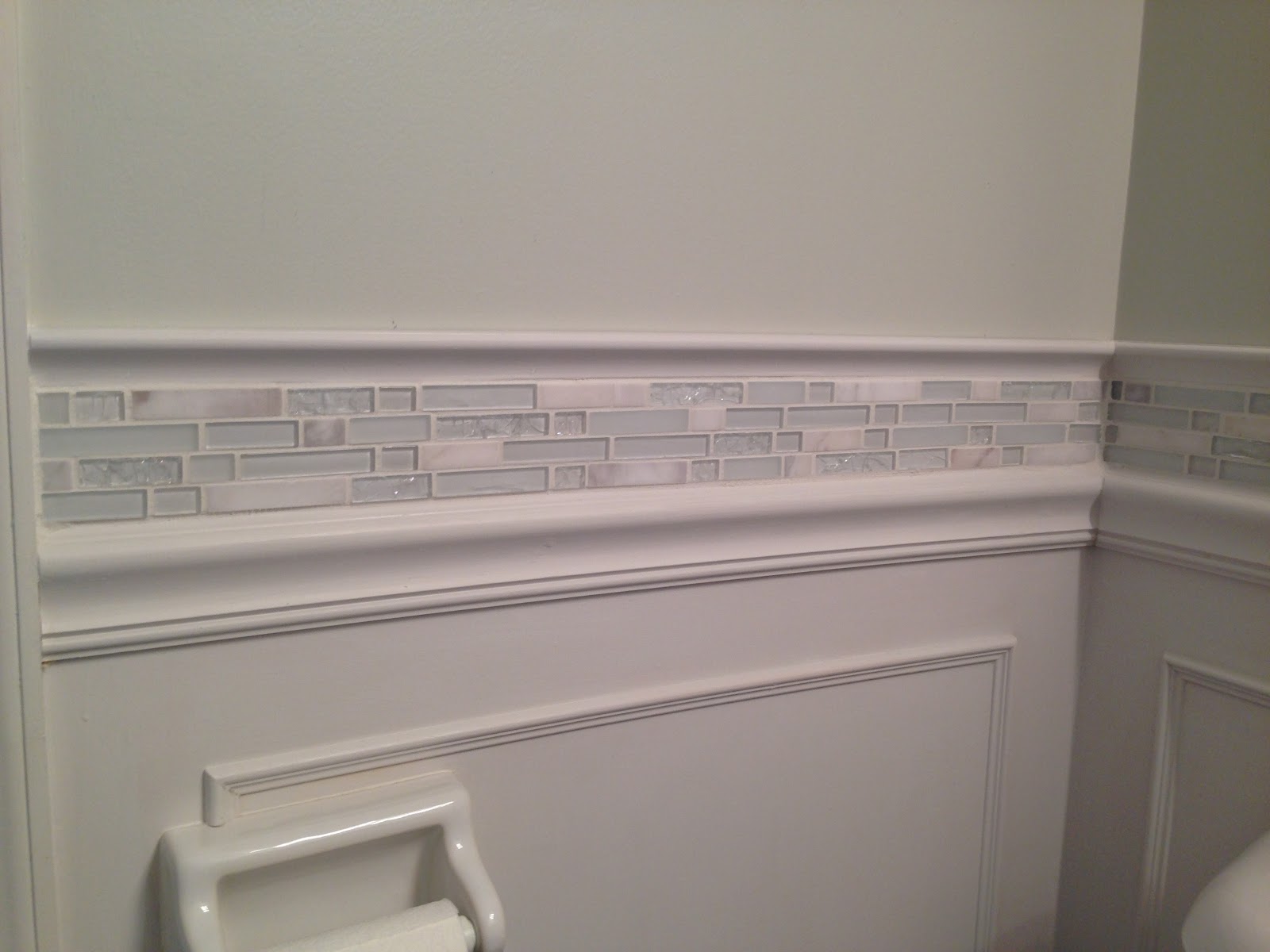 Sunshine Daisies: Bathroom Tile Wainscoting