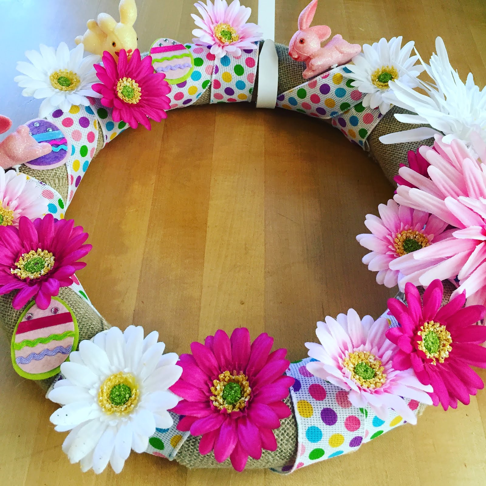 DIY Spring/Easter Wreath Craft | Julie's Creative Lifestyle
