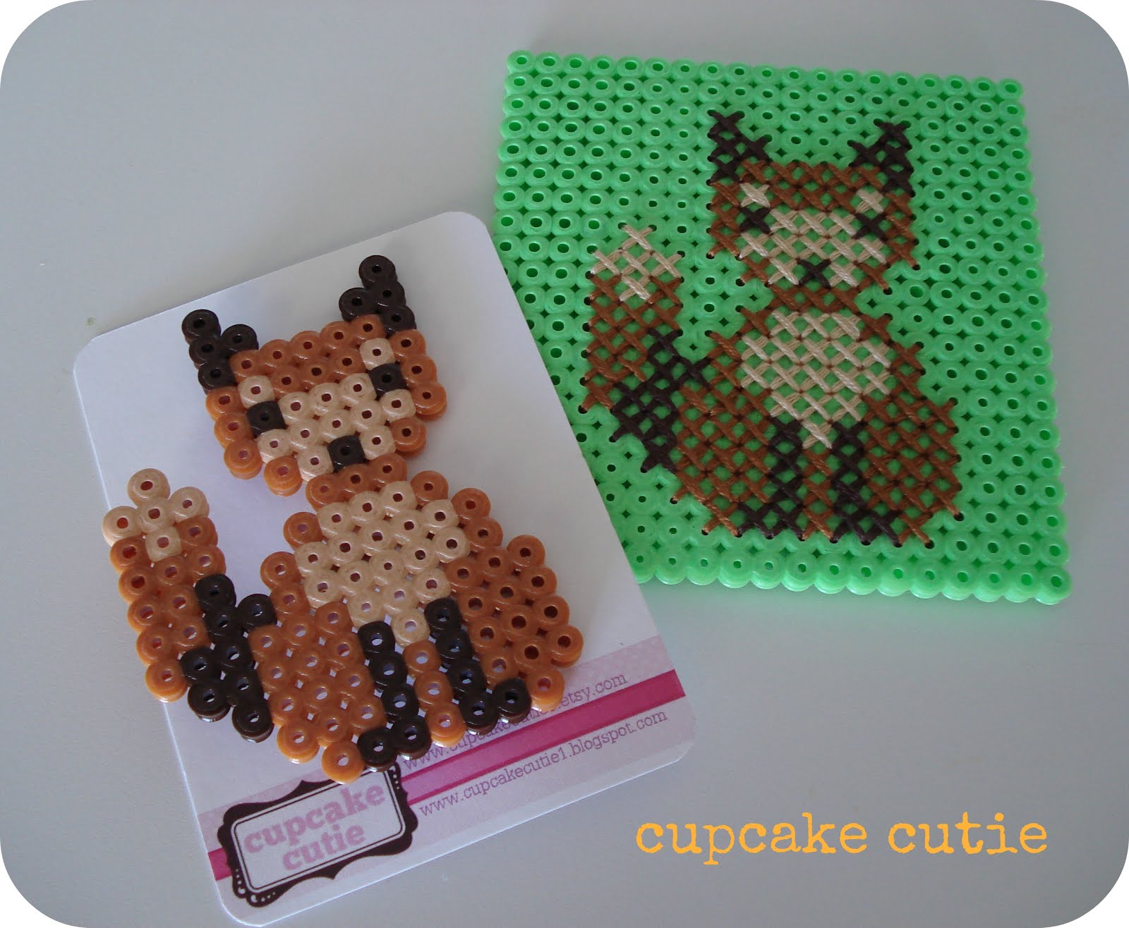 cupcake cutie: Stitching on Hama beads
