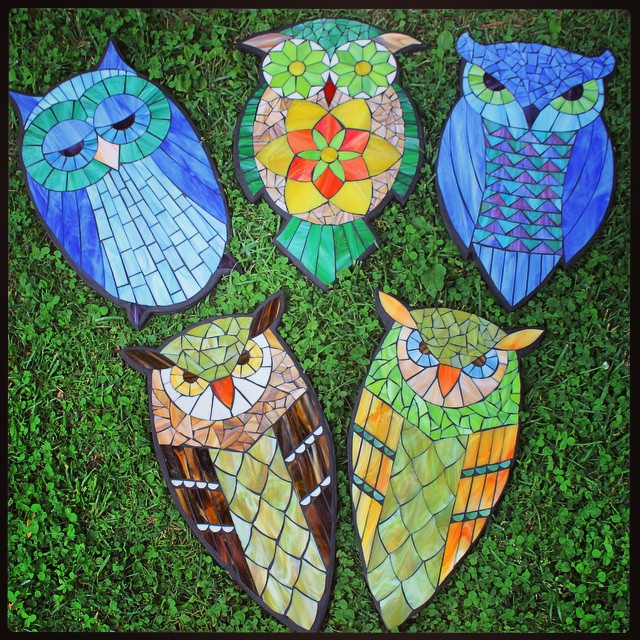 Online Mosaic Class Projects: Online Mosaic Owl Class