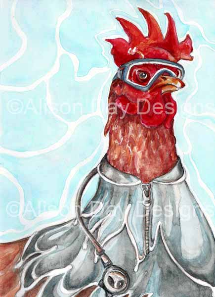 Alison Day Designs: Scuba Chicken