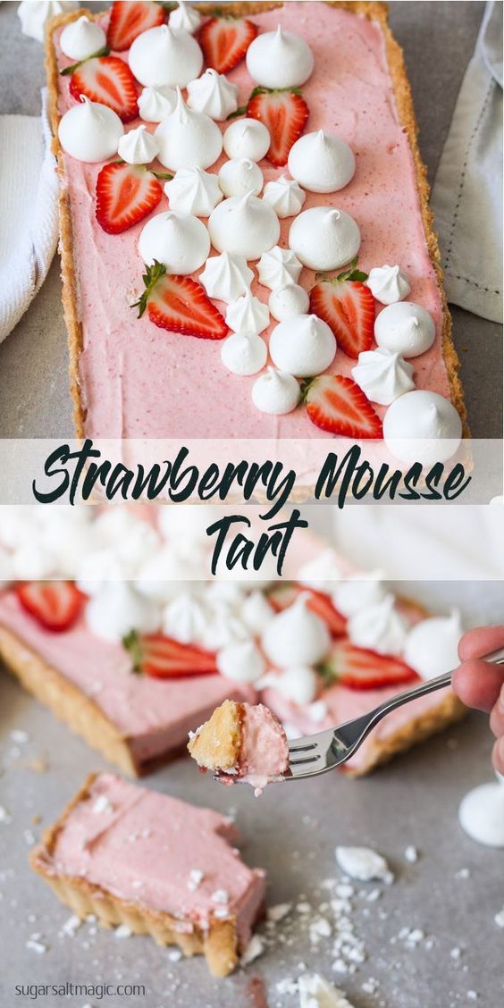 Strawberry Mousse Tart - Ideas For Cooking