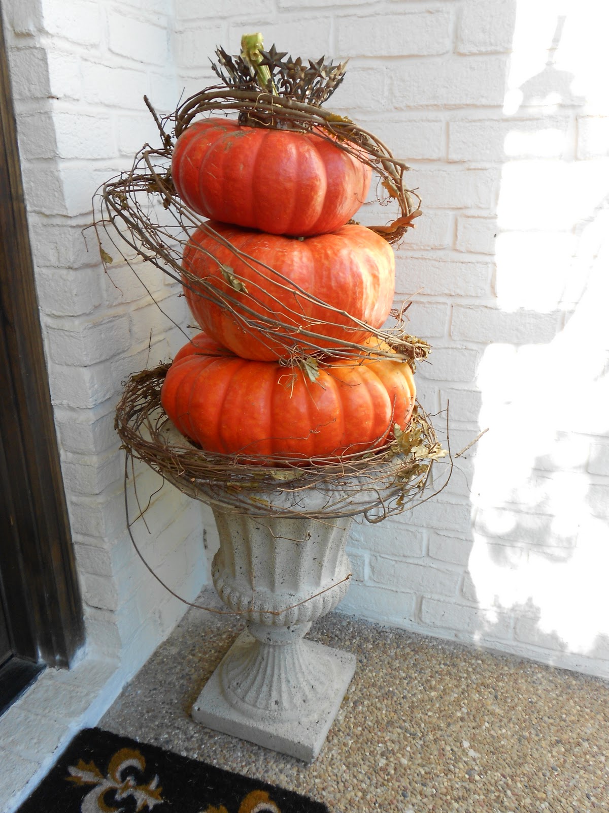 My Faux French Chateau: Fall "Cinderella" Topiaries