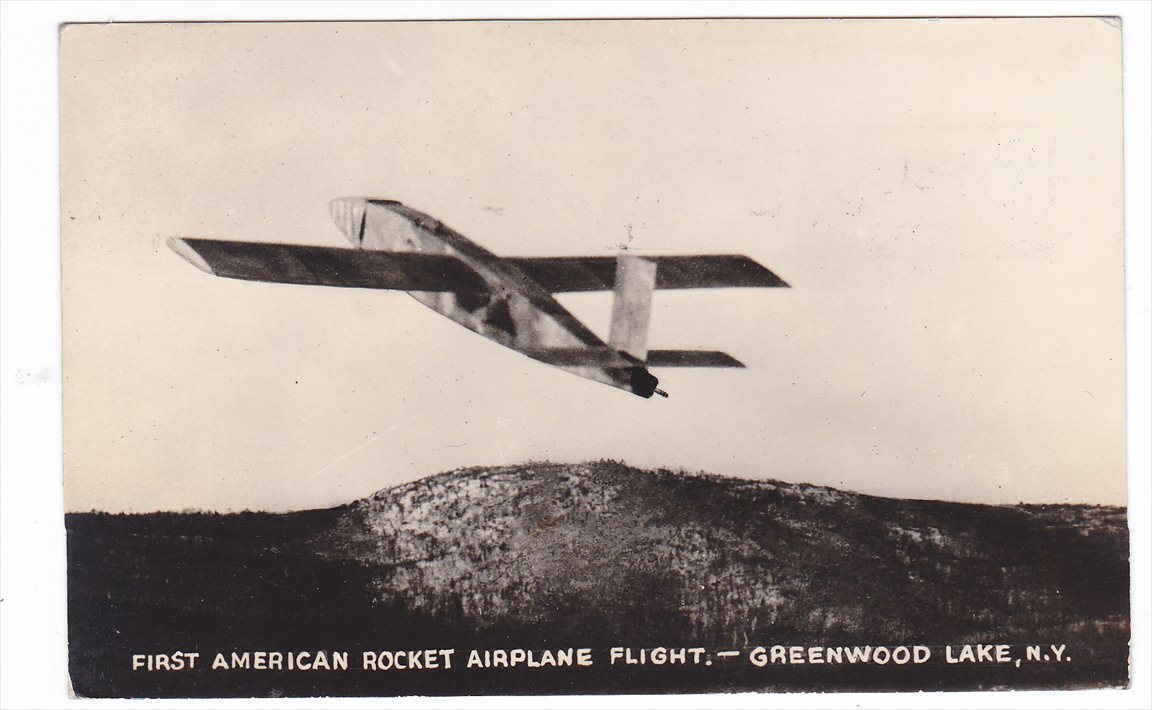 Images of Warwick New York: First American Rocket Airplane Flight c. 1936
