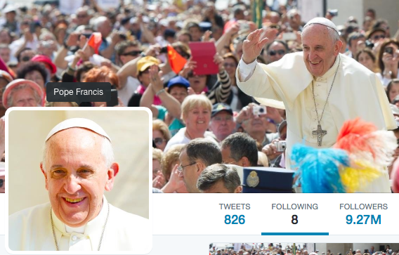 Mahound's Paradise: Who Does the Pope Follow on Twitter?