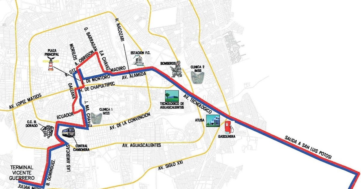 Rutas de Camiones Aguascalientes: Ruta 46