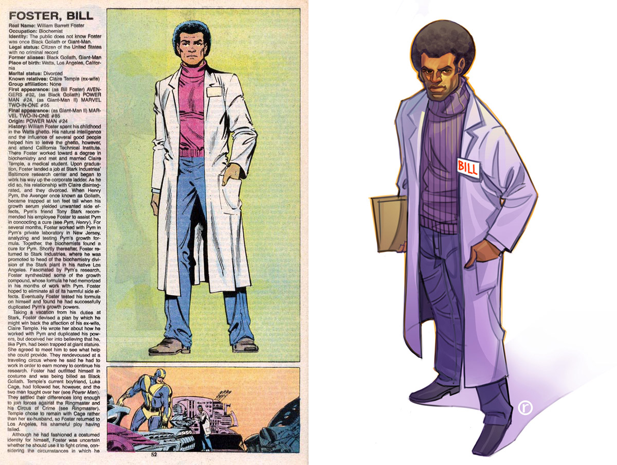 The Official Handbook to the Marvel Universe - REDUX Edition: BILL ...