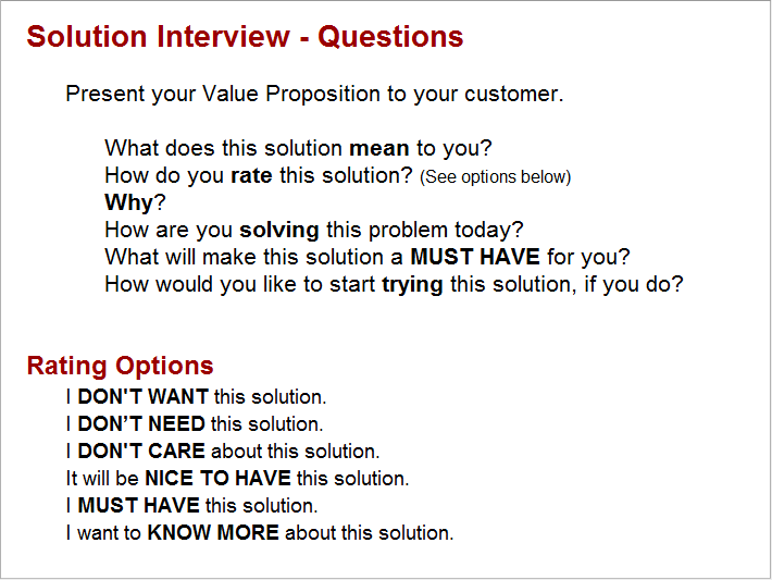Solution Interviews | Lean Startup in 4 Steps
