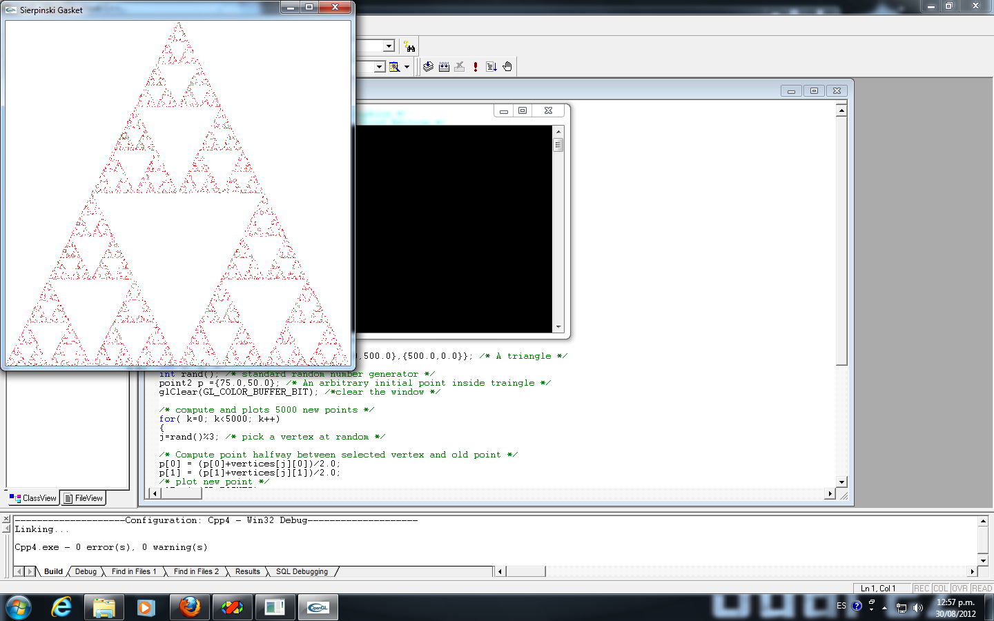 Graficacion : Triangulo de Sierpinski