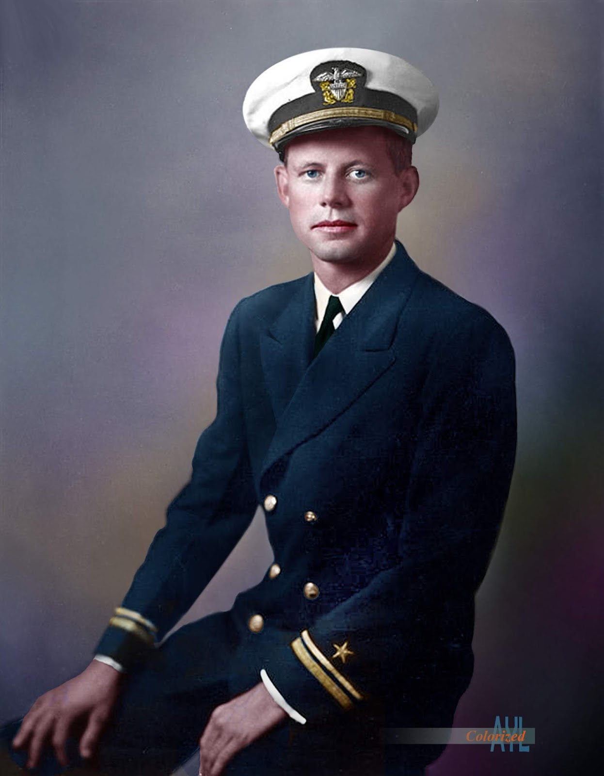 Colors for a Bygone Era: The young John F. Kennedy (1917 - 1963)