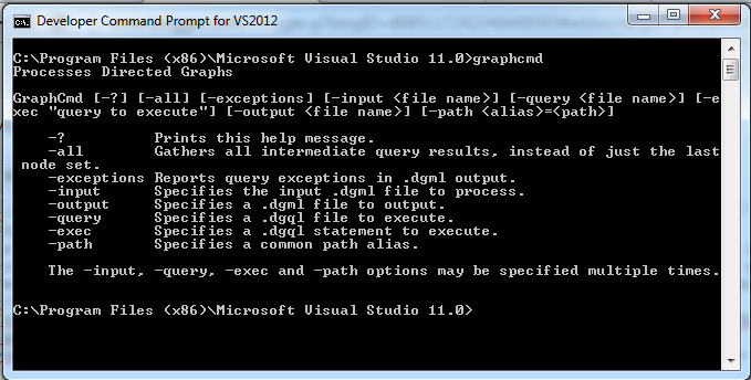 Muhammad Shujaat Siddiqi: Visual Studio 2012 Code Map - GraphCmd Tool